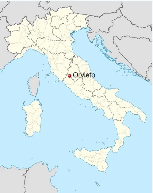 Map Orvieto Italy